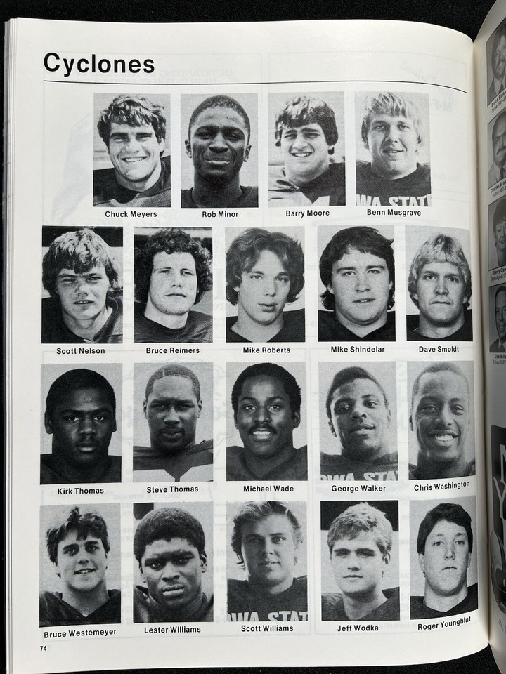 1983 Oklahoma Sooners Iowa State Cyclones Football Program Dad's Day | eBay