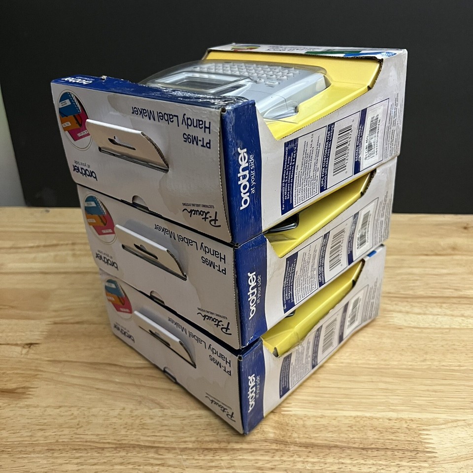 Brother P-touch - Easy Handy Label Maker - Model: PT-M95 / 3 Units ...