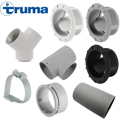 TRUMA COMBI BLOWN AIR HEATING 65MM DUCTING CONNECTORS VENTS THROTTLES ...