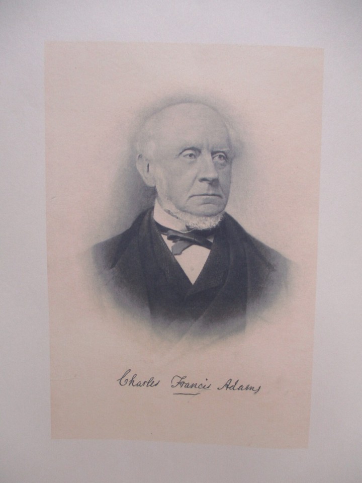 Autograph CHARLES FRANCIS ADAMS (Son of John Quincy Adams) Politician ...