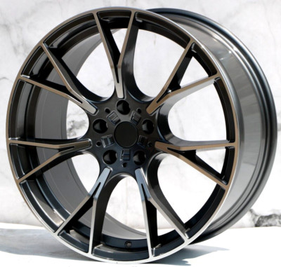20x8.5/9.5" 5x120 M3 STYLE GUNMETAL STAGGERED RIMS WHEELS FIT BMW SET ...