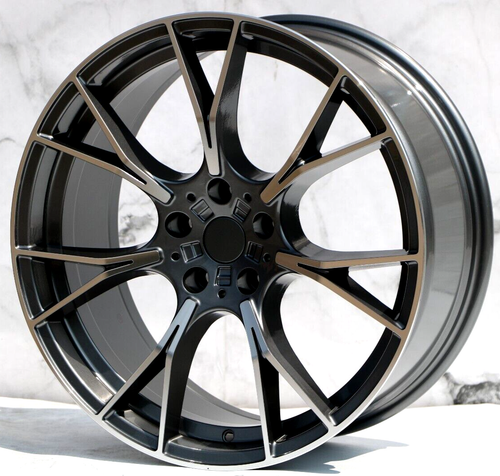 20x8.5/9.5" STAGGERED Gunmetal M3 STYLE WHEEL FIT BMW E90 F30 F10 SET ...