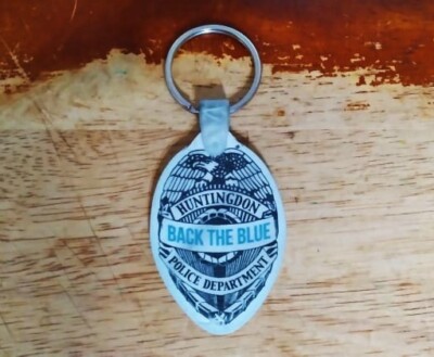 Huntingdon Tennessee Police Department Shield "Back The Blue" Keychain ...