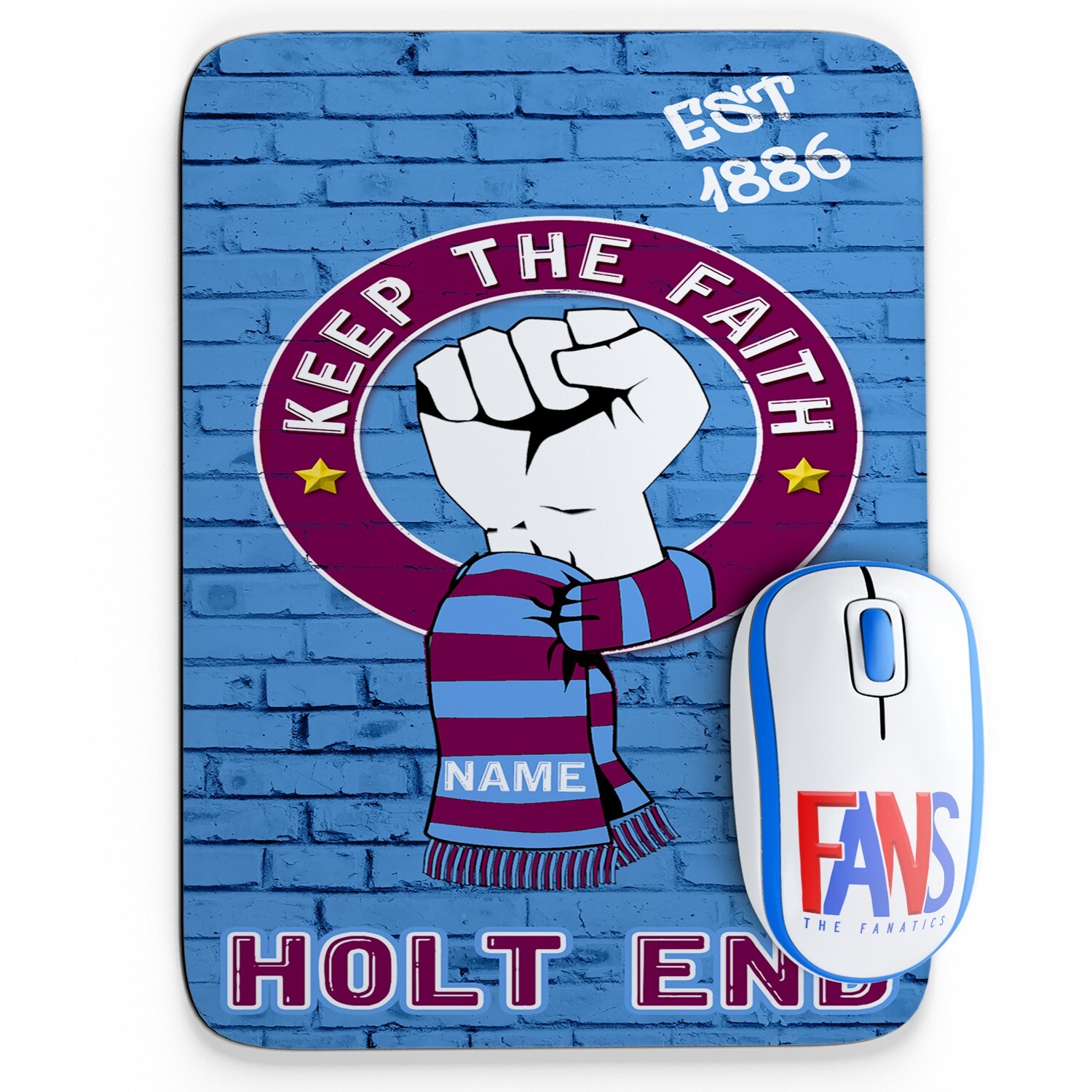 Personalised Aston Villa Mouse Mat Football Computer Mouse Pad Work ...