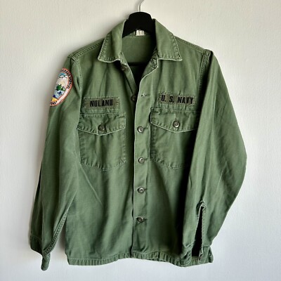 Vietnam War Us Navy Named Shirt Patched IUW UDT Seals Brown Water Delta ...