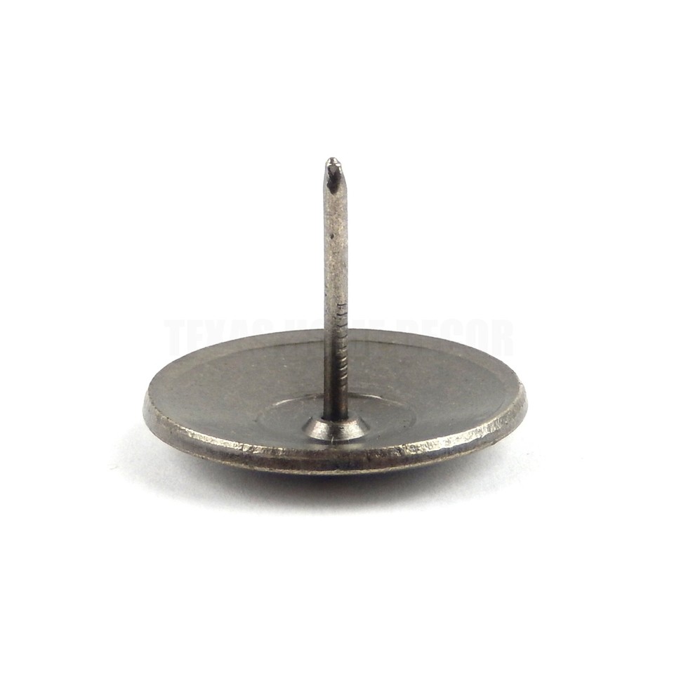 12 Round Star Leather Tacks Upholstery Framing Nails Antique Silver 1 1 ...