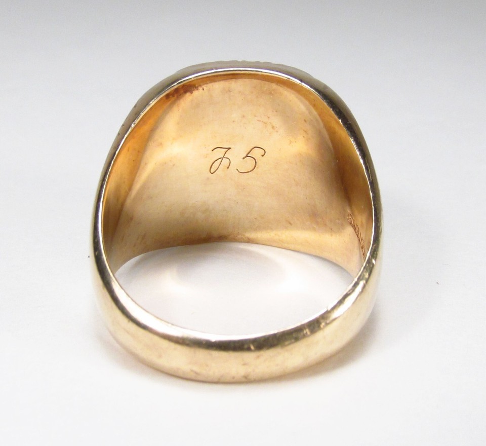 Vintage 1980s Oldsmobile Olds Auto 10K Gold Black Onyx Service Award ...