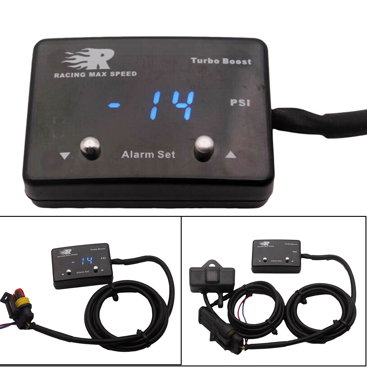 Racing BOOST Gauge BLUE Digital *PSI Turbo Skyline WRX Evo MPS GTR STI ...