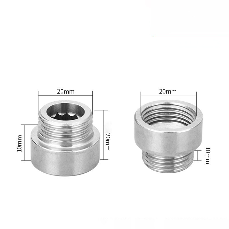 Stainless Steel Extension Pipe Fitting - 1/2" Threaded - / Female to ...