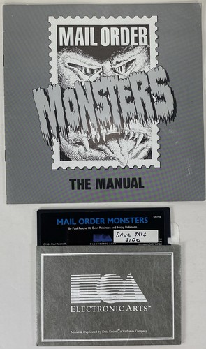 Mail Order Monsters Floppy Disk for Commodore 64/128 W/ Manual UNTESTED ...