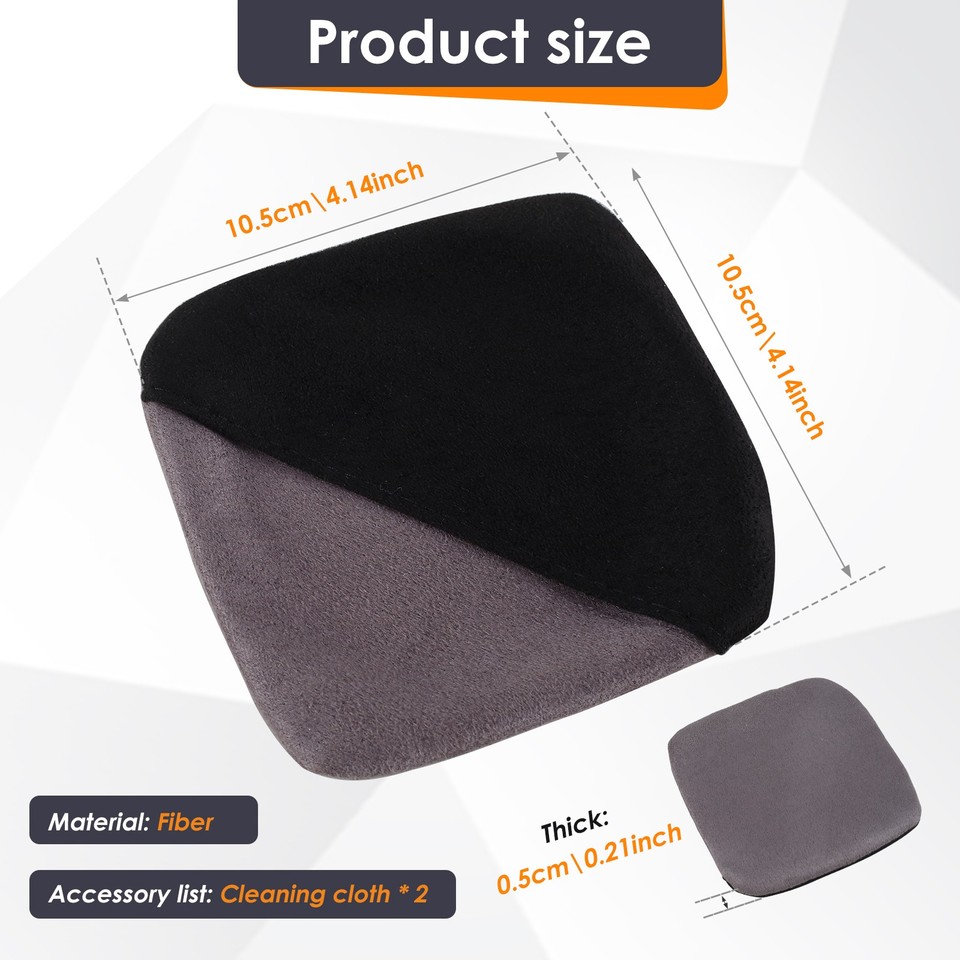 2Pcs Car Screen Cleaner Microfiber Car Accessories Cleaning Pads ...