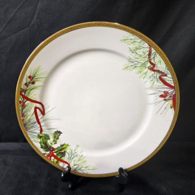 Charter Club Grand Buffet Holly & Pine Dinner Plate (S) NWT | eBay