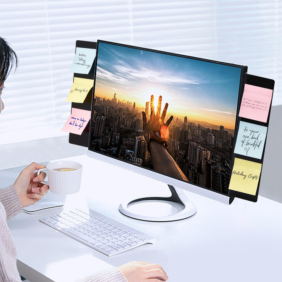 Monitor Memo Board for Slim Monitor, Monitor Sticky Note Holder for No ...