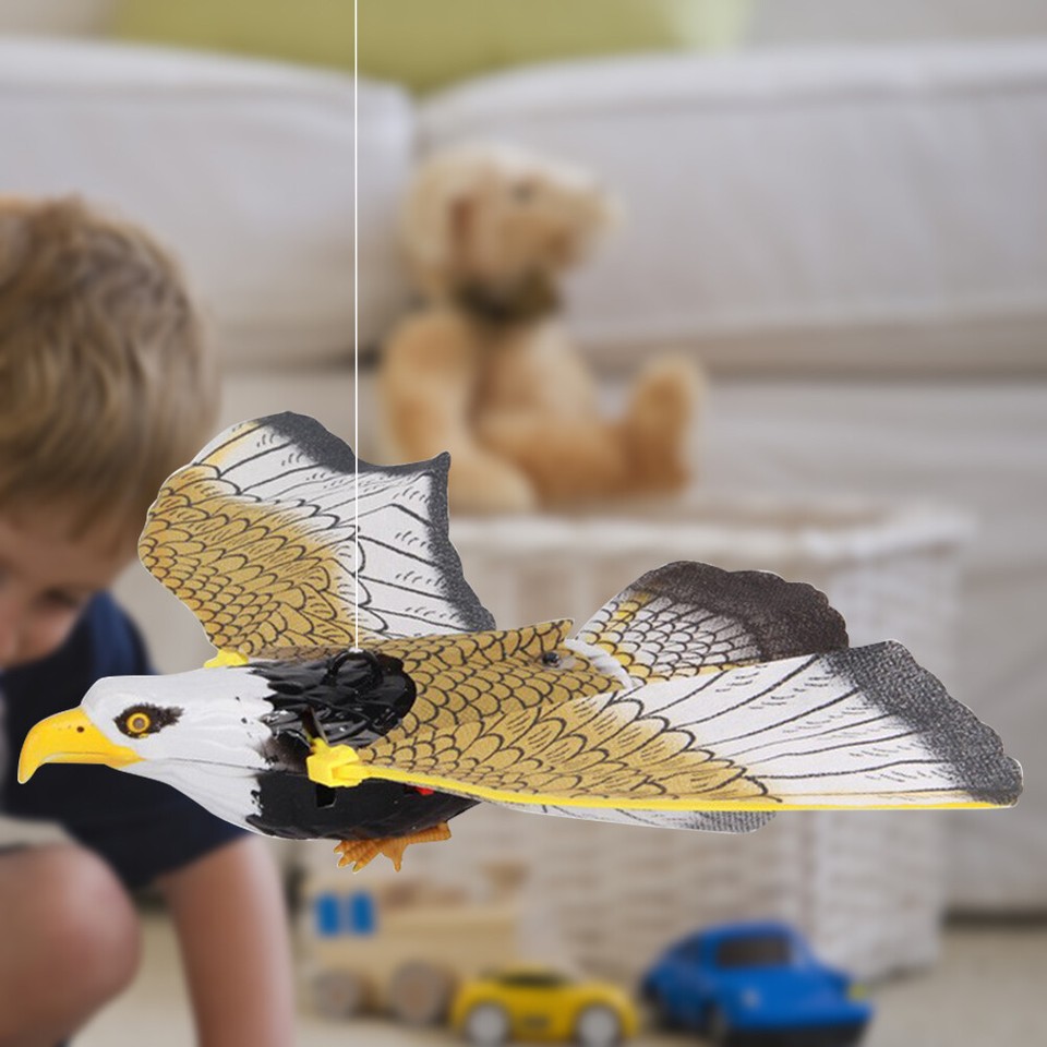 Electric Flying Bird Toy Funny Ceiling Hanging Eagle Toy Gifts Garden ...