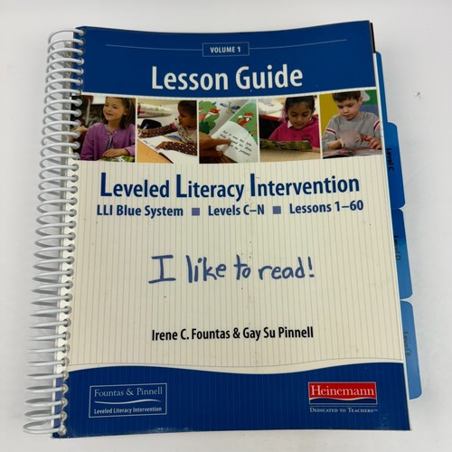 Fountas & Pinnell Blue System Leveled Literacy Intervention Lesson ...