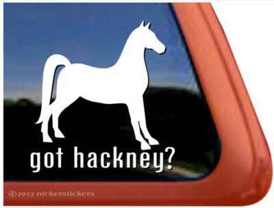Got Hackney? Hackney Pony Horse Trailer Window Decal | eBay