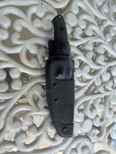 Benchmade Nimravus Cub W/ Black Micarta Handle Scales & ATS-34 Fixed ...