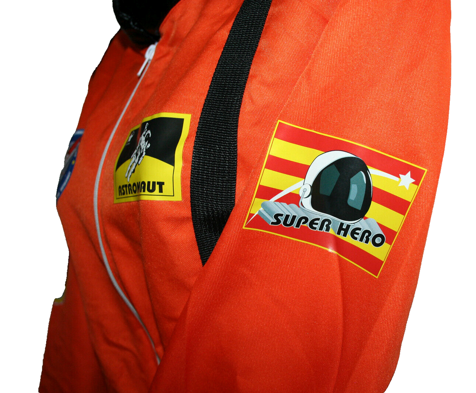 Orange Astronaut Jump Suit women fitted waist adult costume space ...