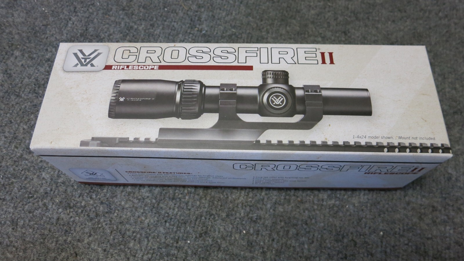 1X 24 Vortex Crossfire II Fixed 1x Muzzleloader Scope, New in opened ...