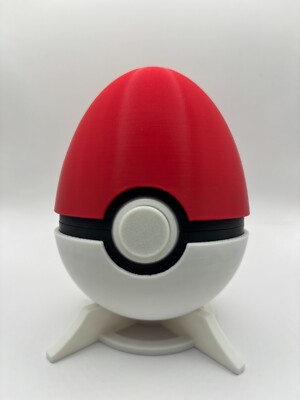 Easter Egg Shaped working Pokeball with Stand- 3D Printed | eBay