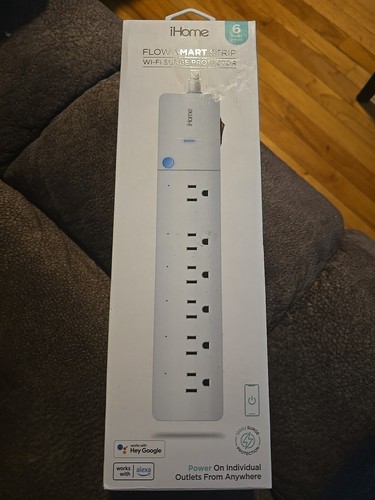 iHome 6 Outlet Smart Surge Protector Works with Alexa and Google Home ...