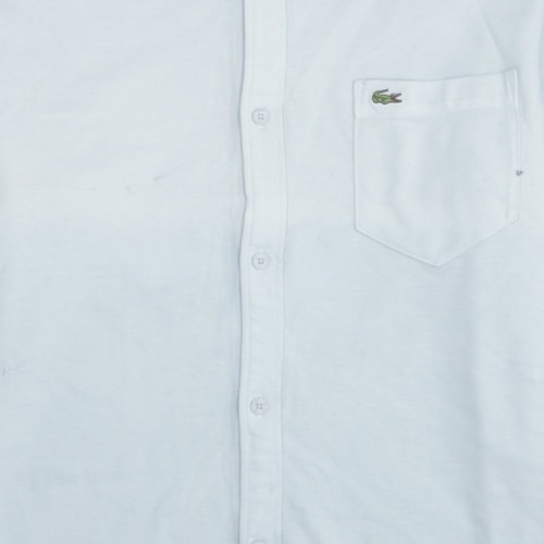 Lacoste Mens Shirt Light Blue Slim Fit Long Sleeve Croc Logo Pocket ...