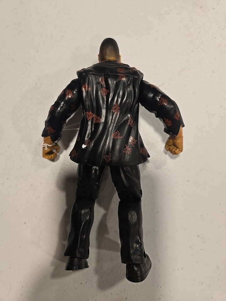 1999 JAKKS Pacific WWF The Rock W/ Jacket Titan Tron Live Action Figure ...