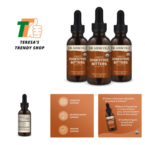 Organic Digestive Bitters Liquid Drops - Digestive Health Support ...