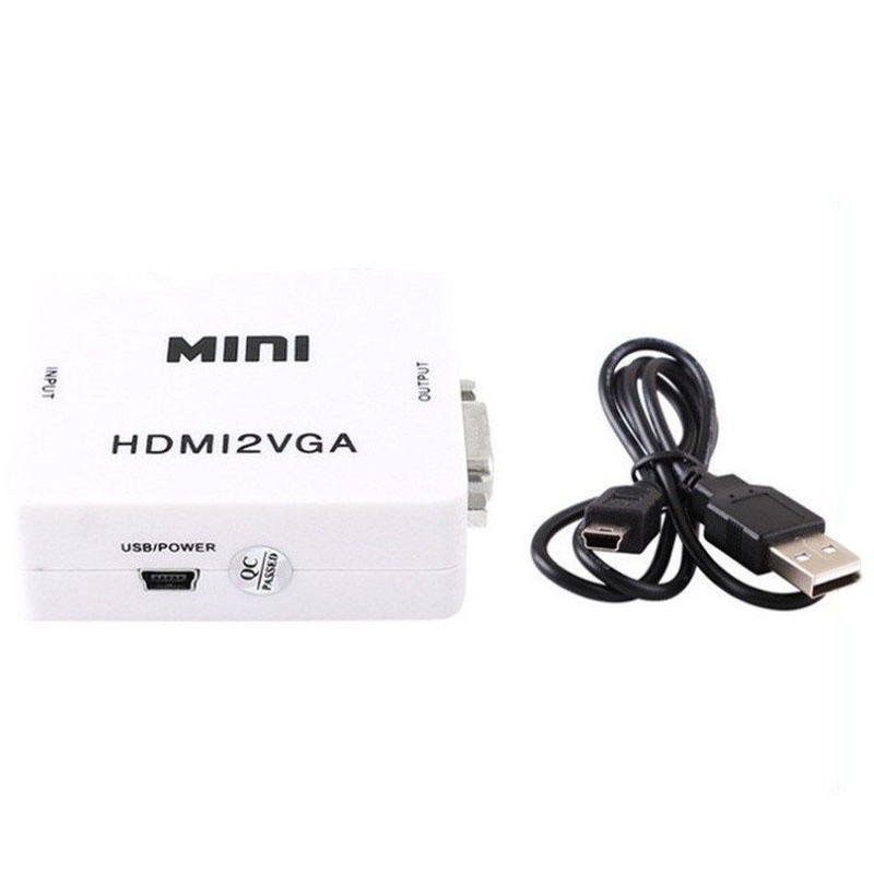 HDMI To VGA Adapter Converter Video Graphics Array For 1080p Video ...