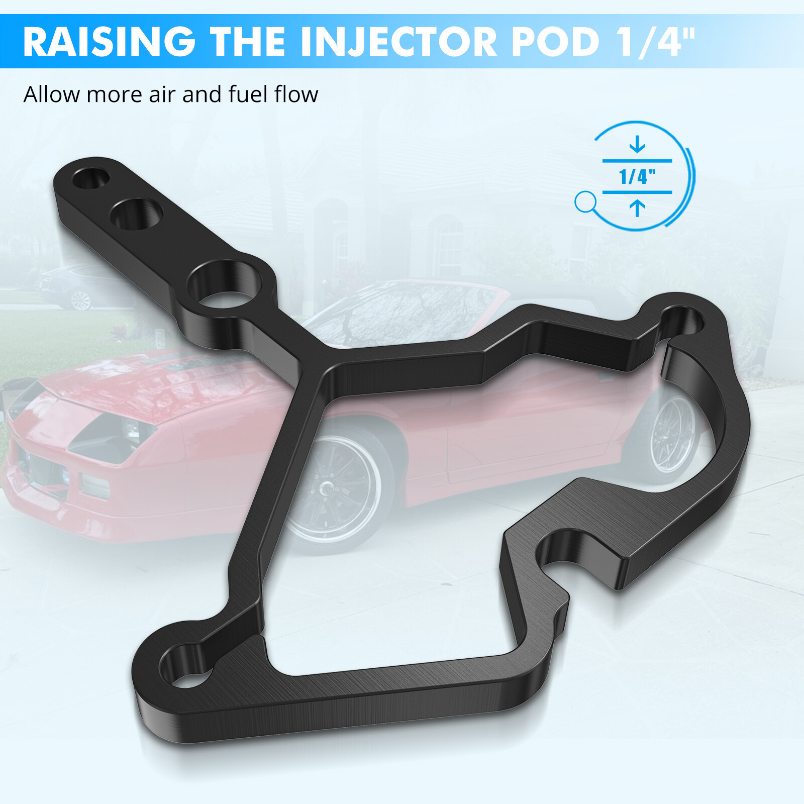 BEVINSEE For GM TBI Injector Spacer 1987-95 4.3L 5.0L 5.7L 305 350 For ...