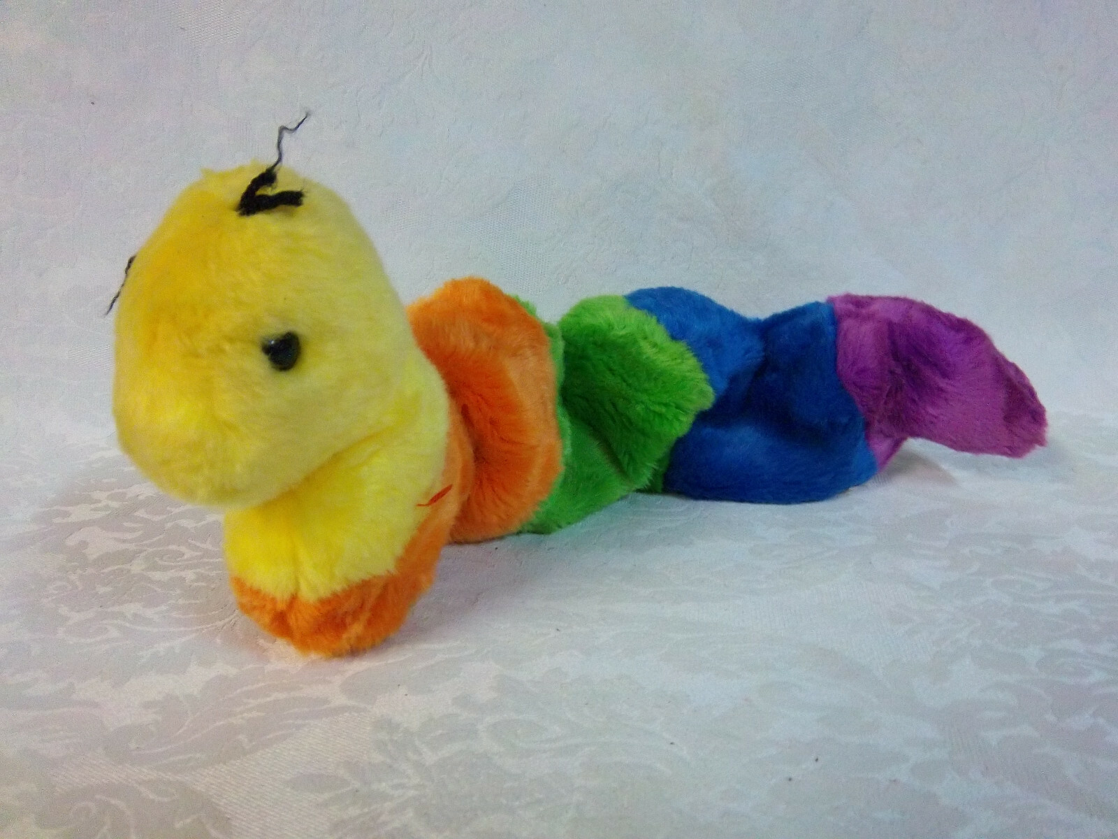 Ty Inch the Inchworm 17" Rainbow Plush Soft Toy Stuffed Animal | eBay