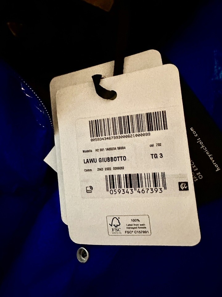 AUTHENTIC MONCLER JACKET Blue Reflective VEST LAWU Personal use | eBay UK