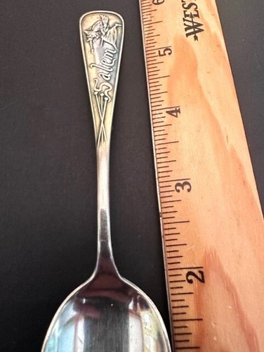 Early Daniel Low Sterling Silver Salem Witch Spoon Full Size | eBay