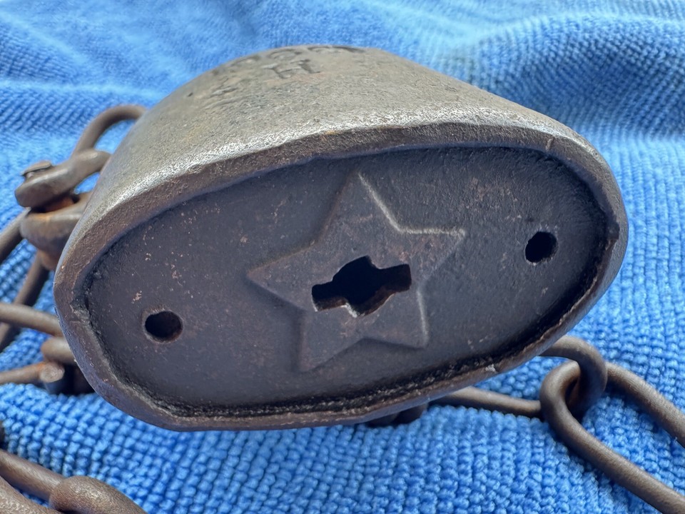 Antique Pennsylvania Railroad Lock scandinavian PRR potato padlock no ...