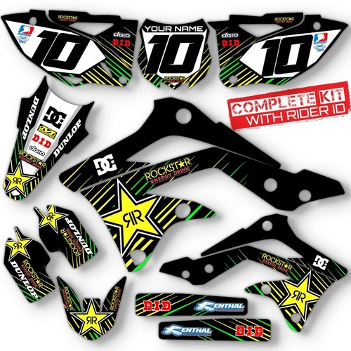 2004 2005 KXF 250 GRAPHICS KAWASAKI KX250F MOTOCROSS ROCKSTAR DECALS ...