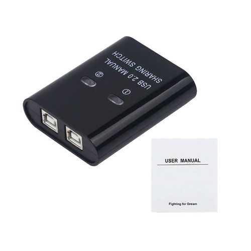 2 In 1 Out USB2.0 Switcher Manual USB HUB Share Printer Sharing ...