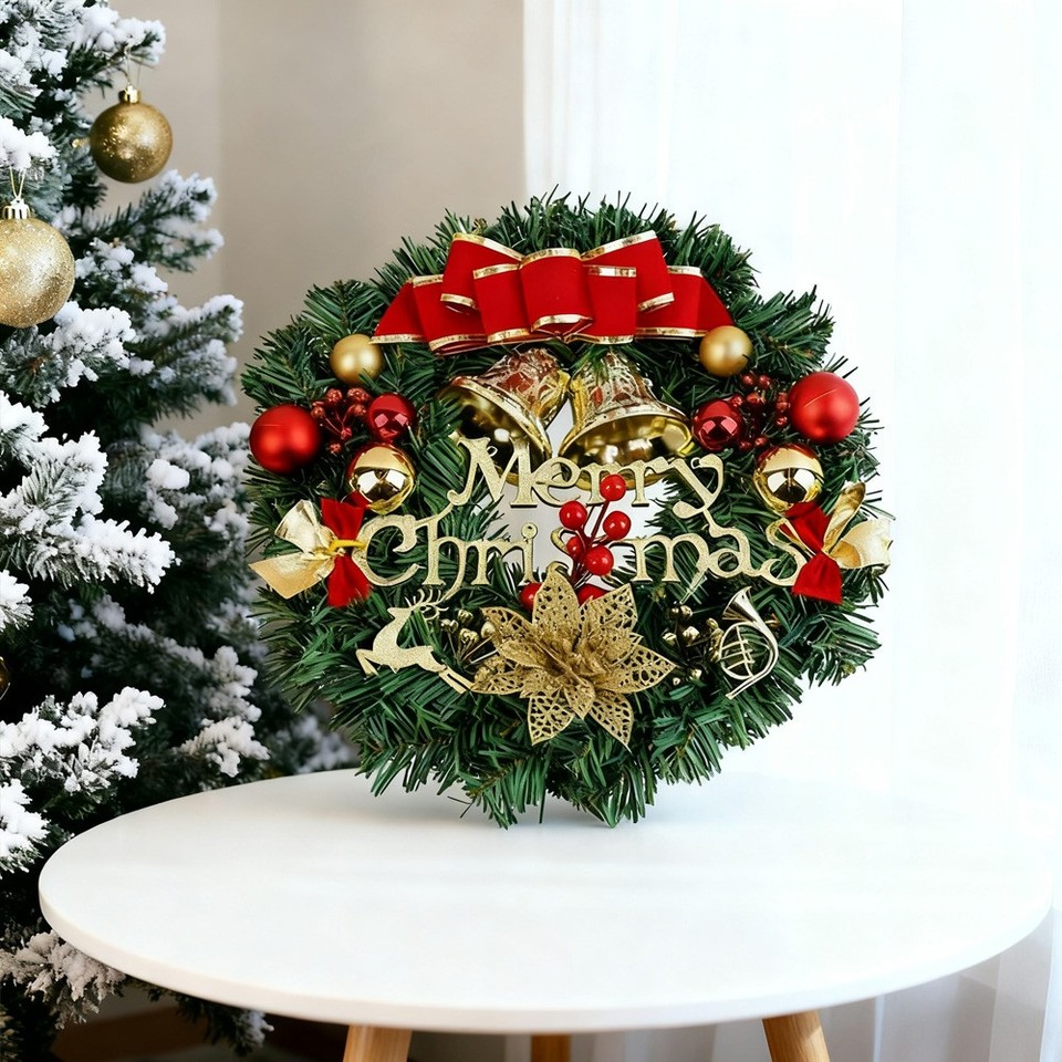 Christmas Wreath For Front Door Home Decoration Artificial Christmas ...
