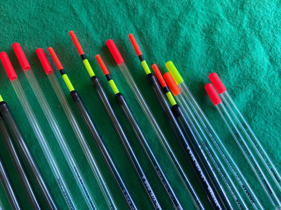 22 x Drennan Loaded / Unloaded Crystal / Visi Wag : Waggler Floats ...