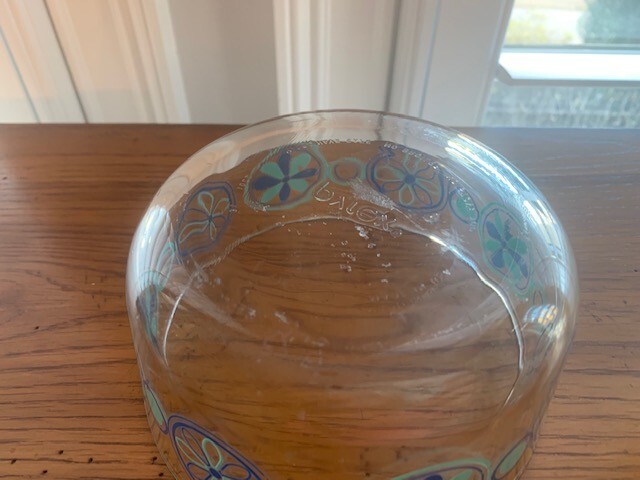 Pyrex Bowl Turquoise Blue Pinwheel Design 7201 Glass Bowl | eBay