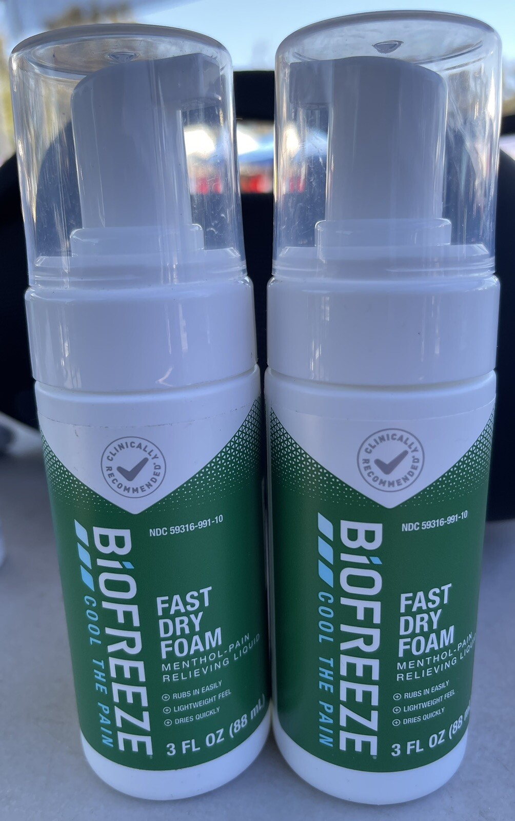 2 of Biofreeze Fast Dry Foam, 3 fl oz ea 12/2025+ New | eBay