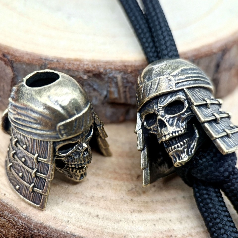Ninja Skull Bead Lanyard Messing Schmuckperle Karabinerhaken Paracord ...