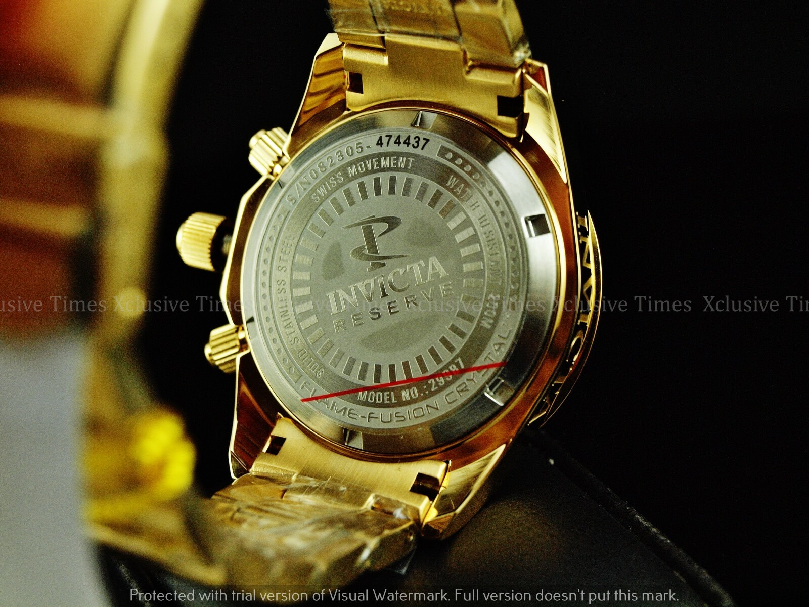 Invicta Reserve 44mm Grand Pro Diver Swiss ETA G15.211 Chrono Gold Tone ...