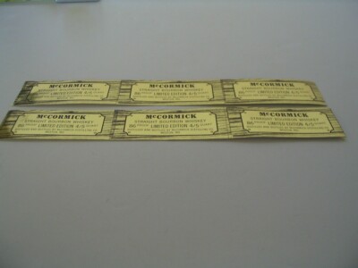 SIX VINTAGE 1970's McCORMICK LARGE 4/5ths QUART SIZE DECANTER LABELS | eBay