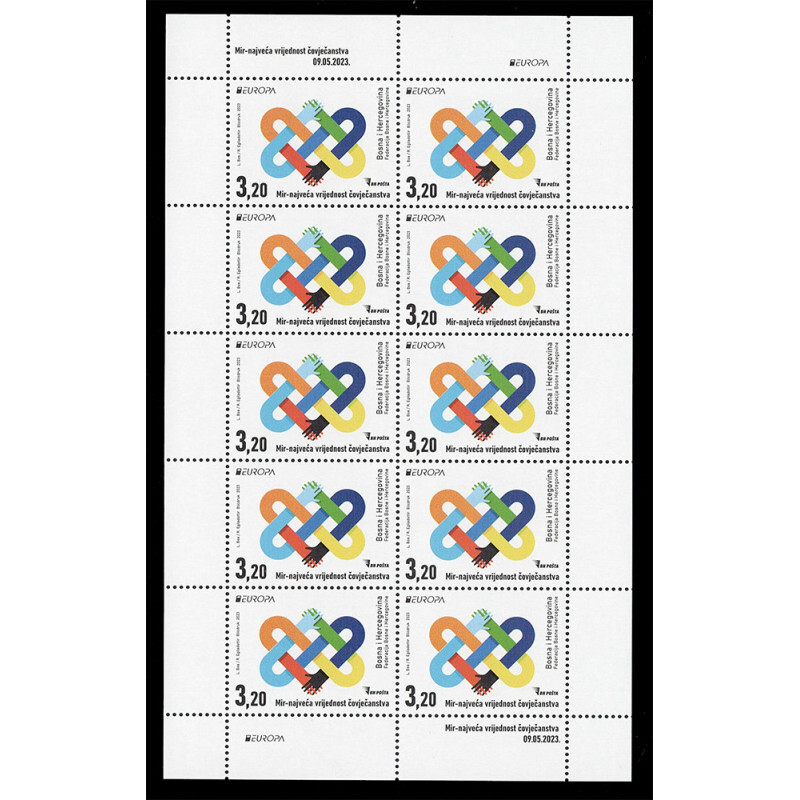 FR6591 - 2023 Bosnia and Herzegovina Sarajevo Europa Peace - Minisheet ...