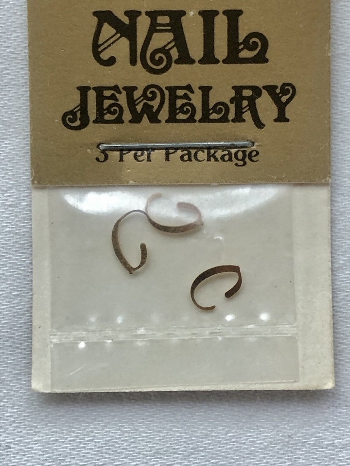 Winning Nails Nail Jewelry 24 kt Gold Plated 3 per package - Cursive ...