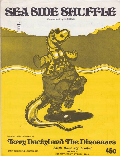 SEA SIDE SHUFFLE Terry Dactyl And The Dinosaurs SHEET MUSIC SirH70 | eBay