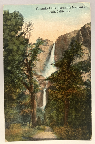 Yosemite Falls, Yosemite National Park, California CA Unposted Vintage ...