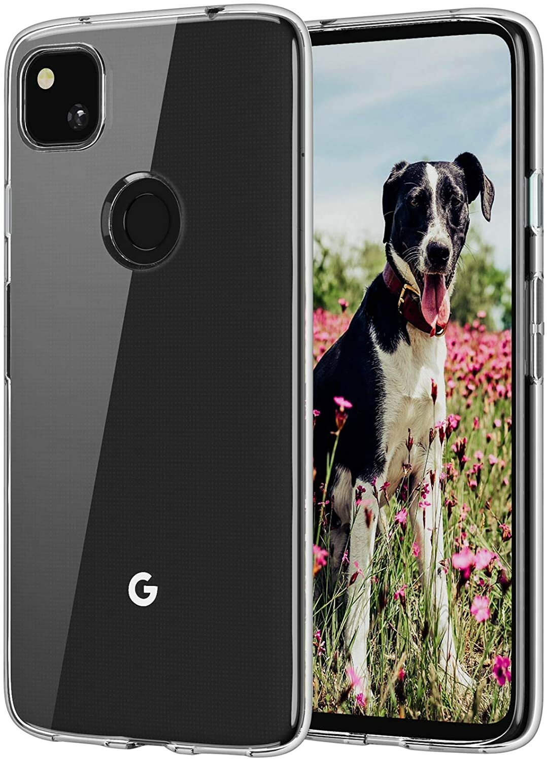 For Google Pixel 4A Clear Gel Silicone Shockproof Case + Screen ...