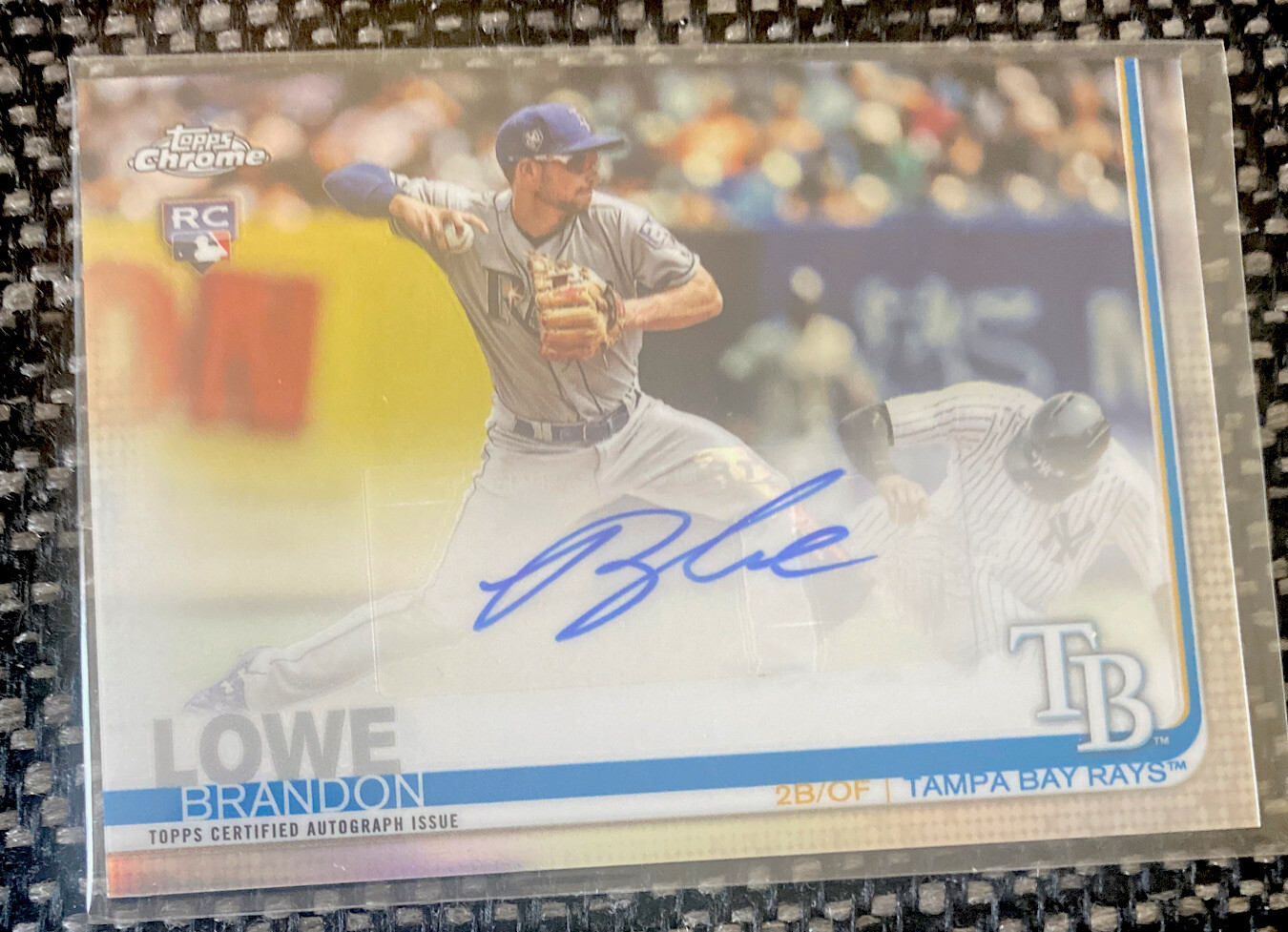 Brandon Lowe Rookie 2019 Topps RC Auto Autograph Chrome CUA-BL 🔥 | eBay