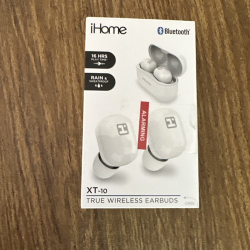 iHome Wireless XT-10 True Wireless Earbuds White -New In Box ...